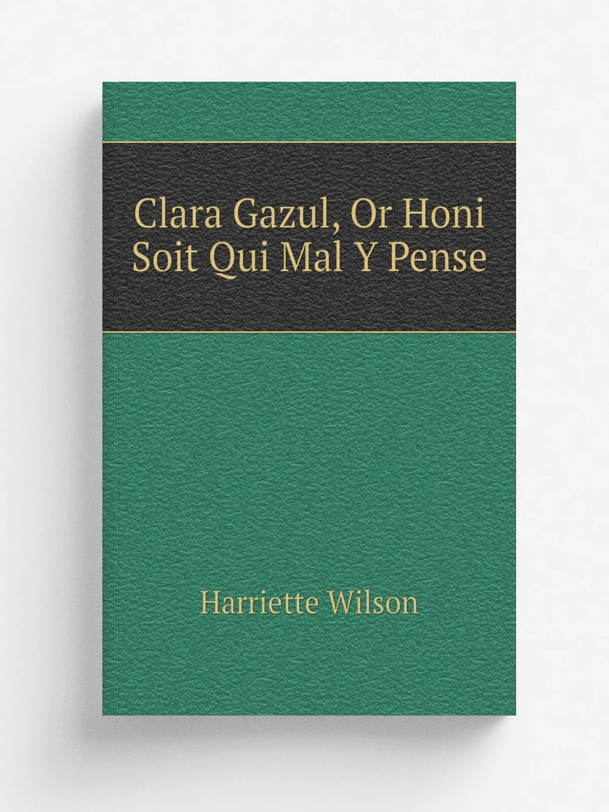 Clara Gazul, Or Honi Soit Qui Mal Y Pense | Harriette Wilson | 1830 | S. & D.A. Forbes , printers | Репринт