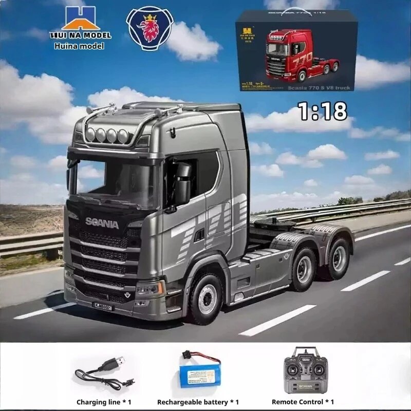 Радиоуправляемый грузовик Scania 1:18 Silver