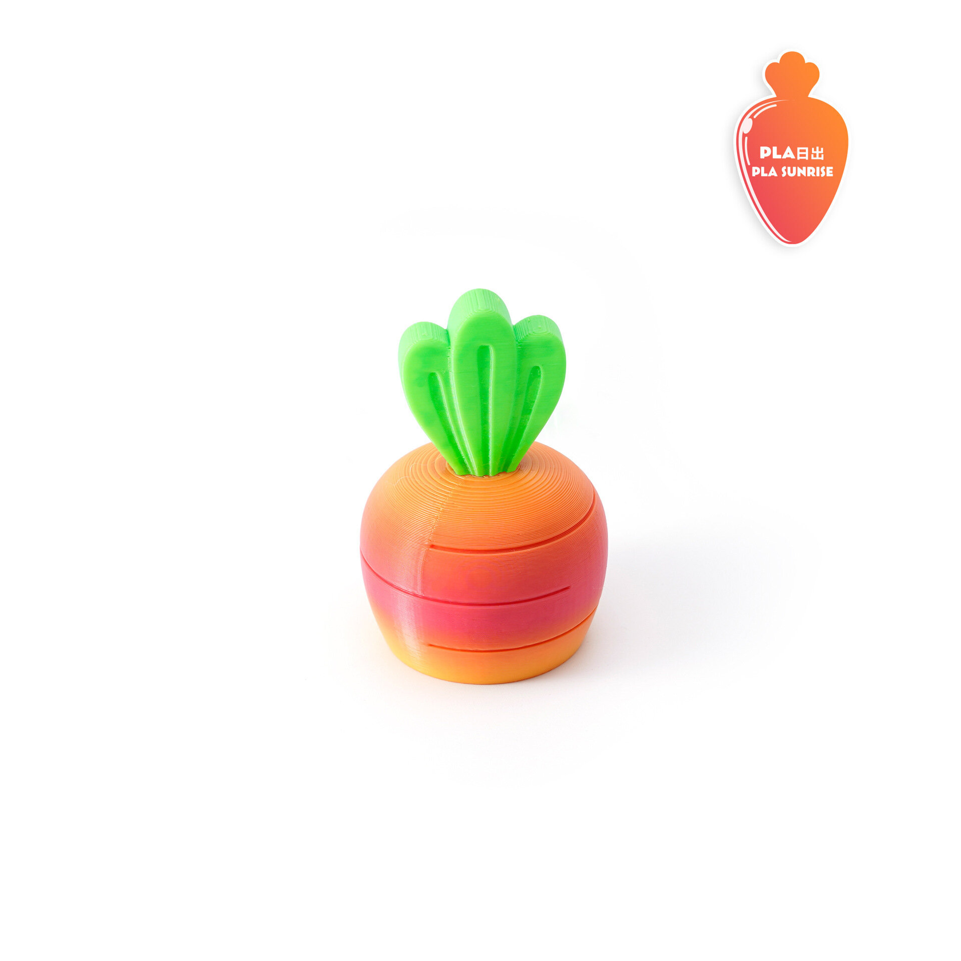 3D-печатная складная игрушка-антистресс в виде морковки, реалистичная 3D-модель животного и растения, детская игрушка.