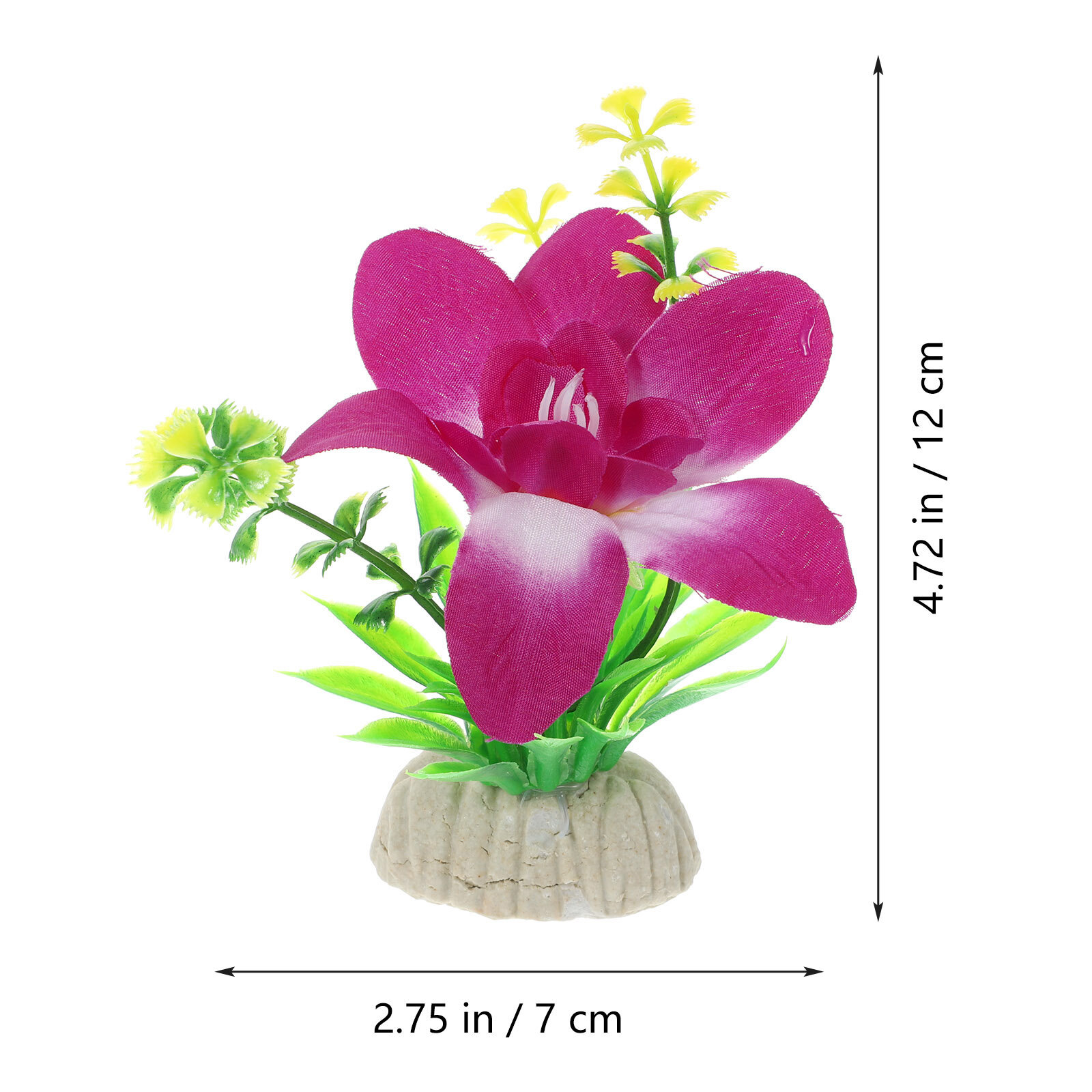 Искусственные Цветы Для Подачи Суши 4 Штук Размер 12X7X7Cm Сиреневый Цвет