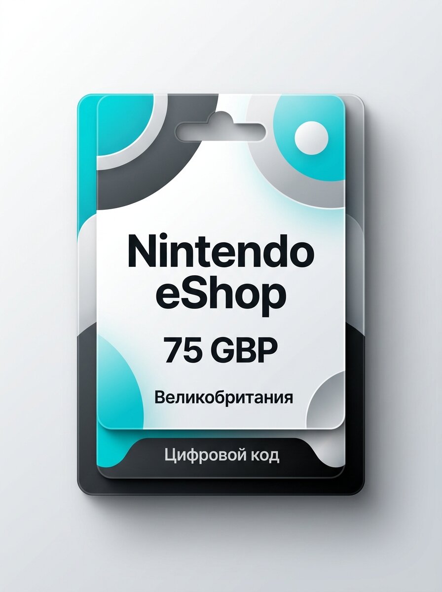 Подарочная карта Nintendo GBP 75 для Nintendo Switch, электронный ключ, регион Великобритания