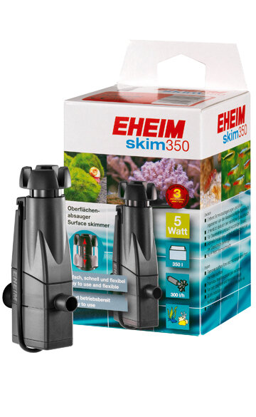 EHEIM Скиммер Skim 350 (3536220)- внутренний скиммер для удаления поверхностной пленки и мелких частей грязи с поверхности воды в аквариумах до 350л