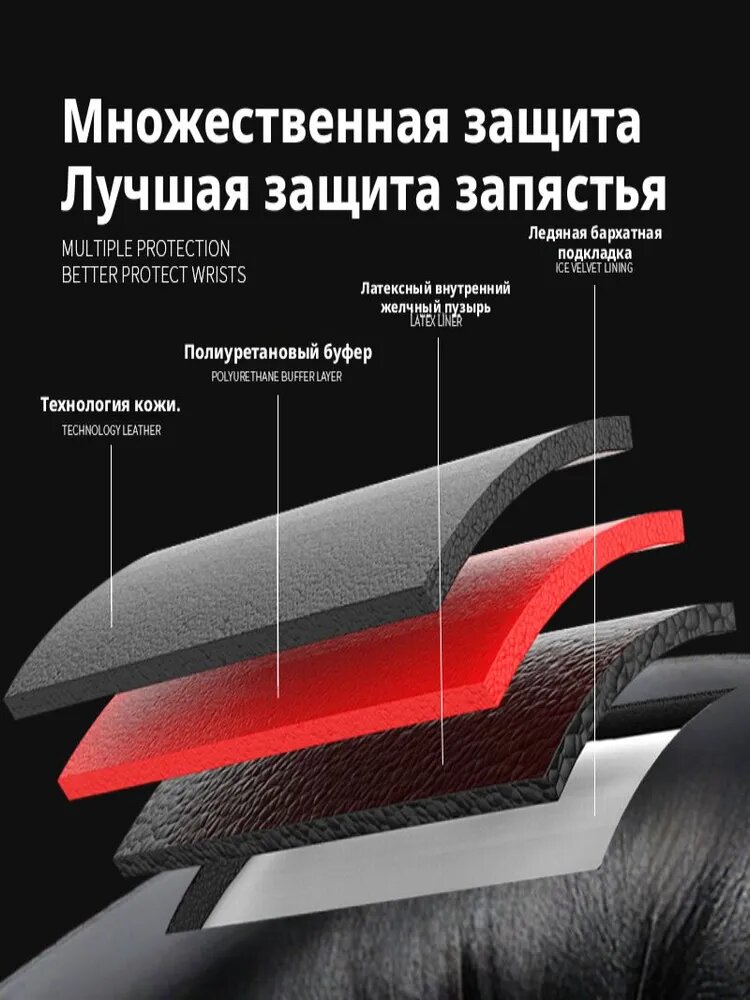 Боксерские перчатки 12 унций, светло-розовые и светло-серые, взрослые, 1 шт — фото 1