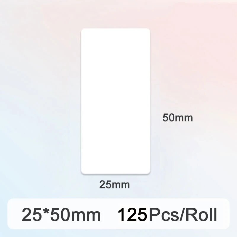 Термопринтер этикеток NIIMBOT D101 White-25x50mm