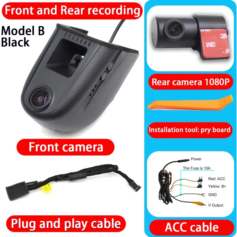 Видеорегистратор Wiifi 4K для Audi Q7 SQ7 4L 4M Q8 SQ8 RSQ8 e-tron e tron R8 TT TTS TTRS Mk2 8J DVR Передняя задняя автомобильная камера Plug and Play