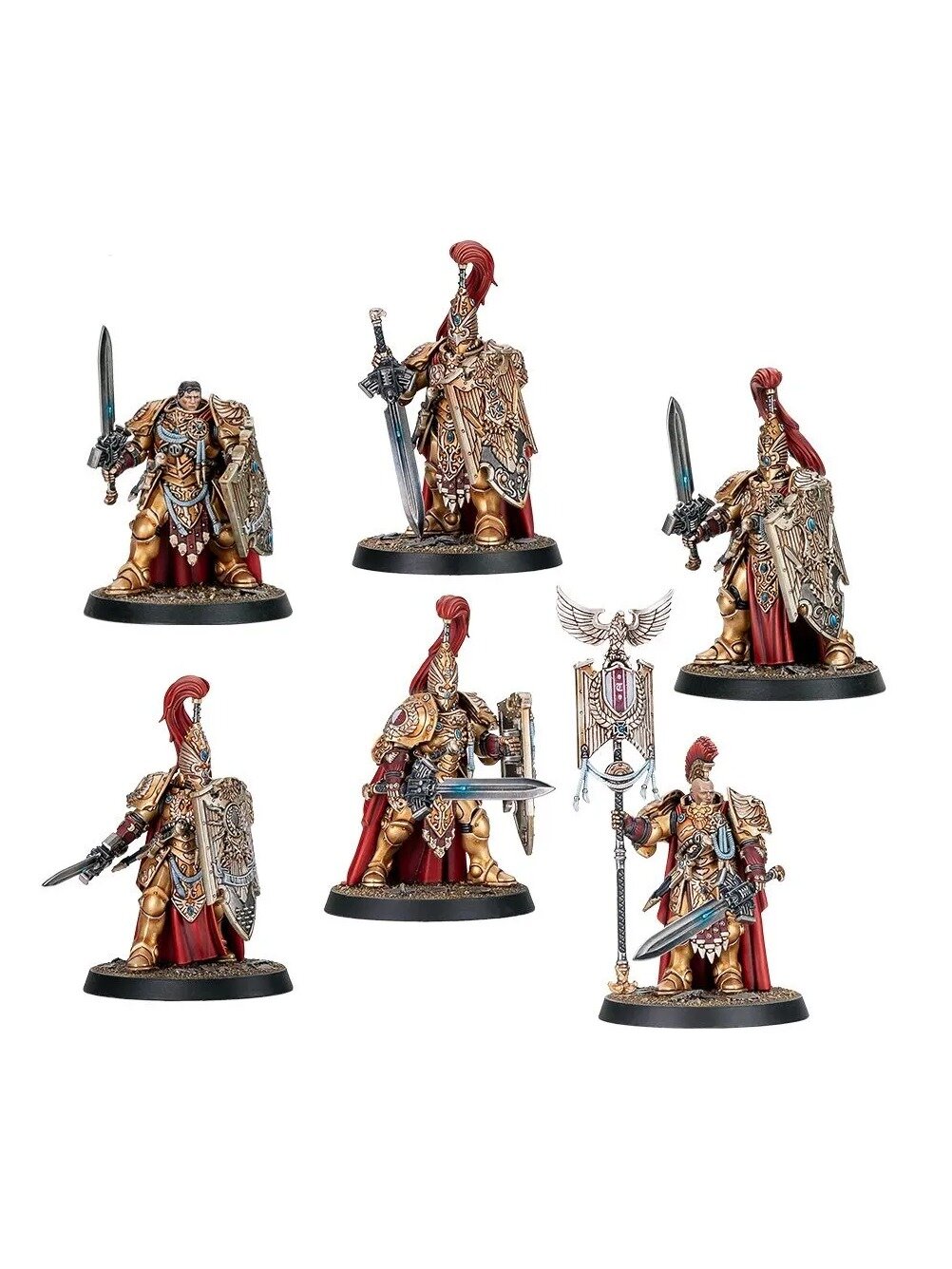 Фигура "Сенитинельная Гвардия Легии Хранителей" (Смола, Литье) / Legio Custodes Sentinel Guard Sodality (Resin, Cast)