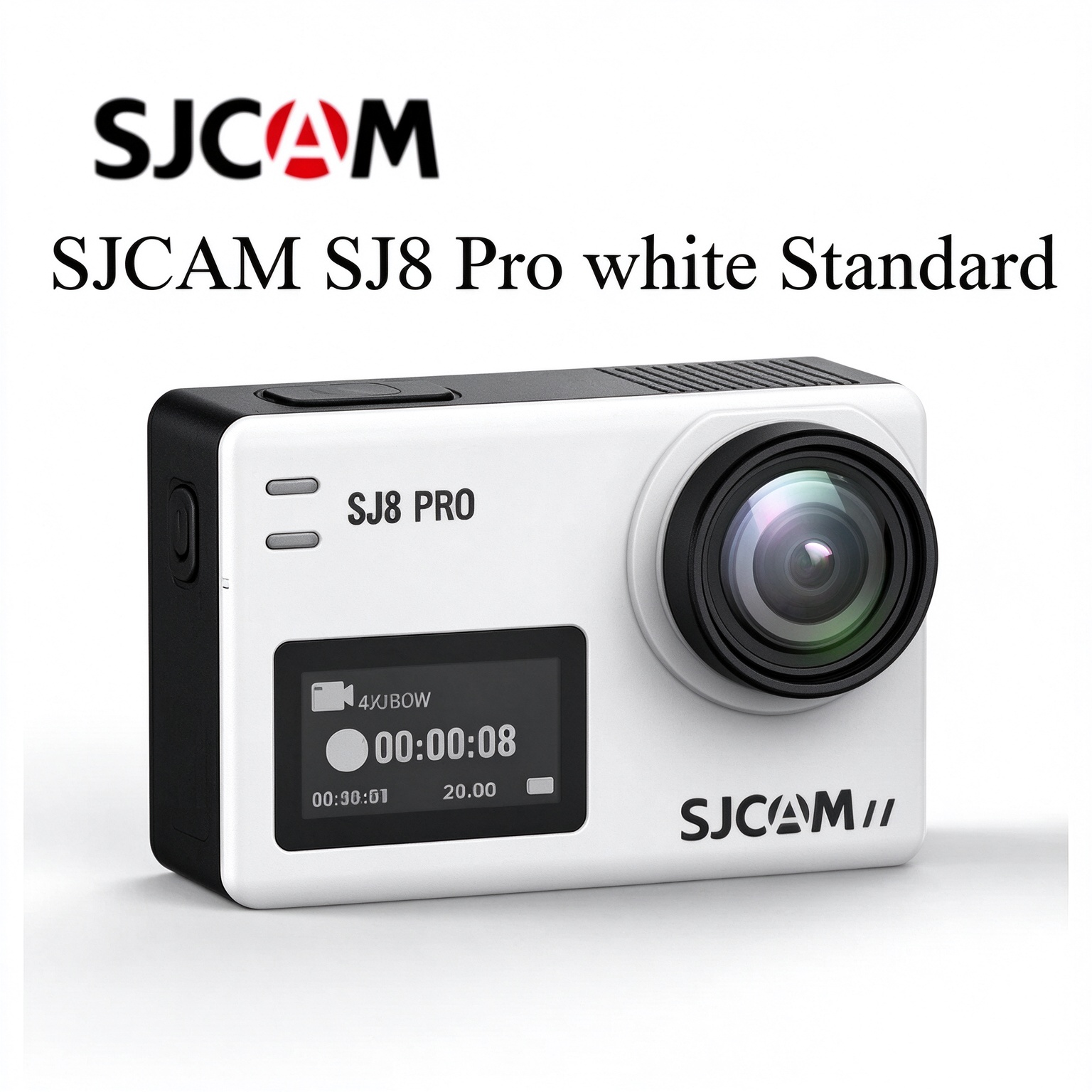 Спортивная камера SJCAM SJ8 Pro white Standard, Водонепроницаемая многофункциональная камера для занятий