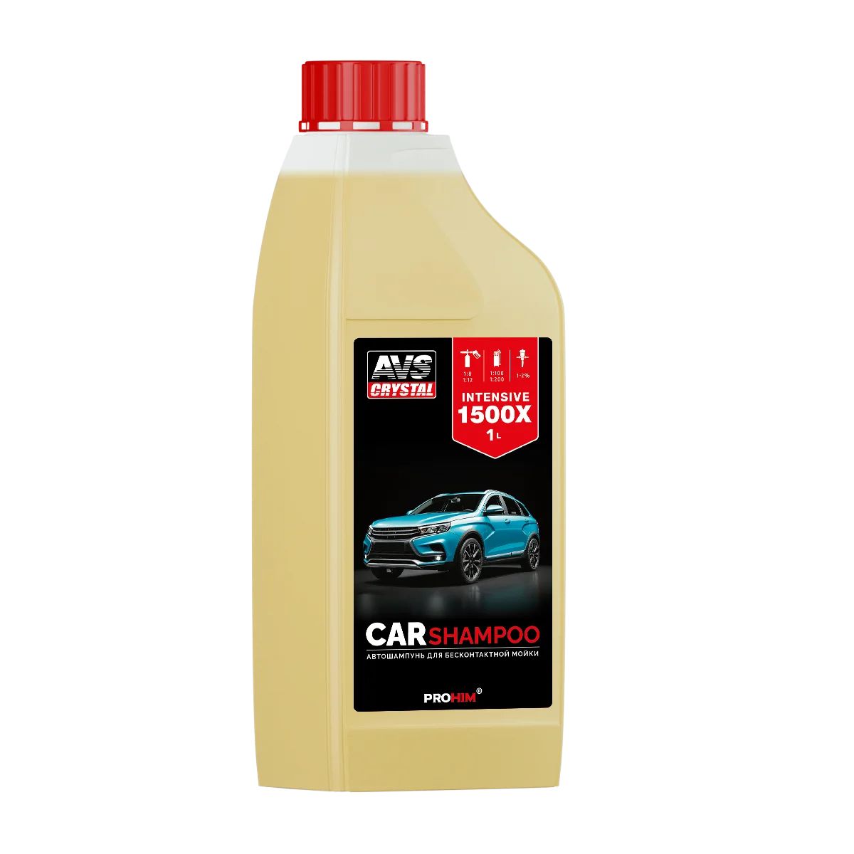 AVS A5067AS Автошампунь для б/к мойки AVS "Active Foam" 1:8-12 1500X INTENSIVE 1 л
