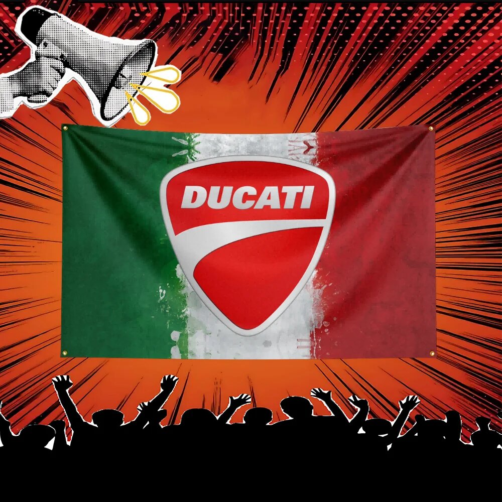 Флаг Ducati 3x5 футов 150 x 240cm, ZH3442