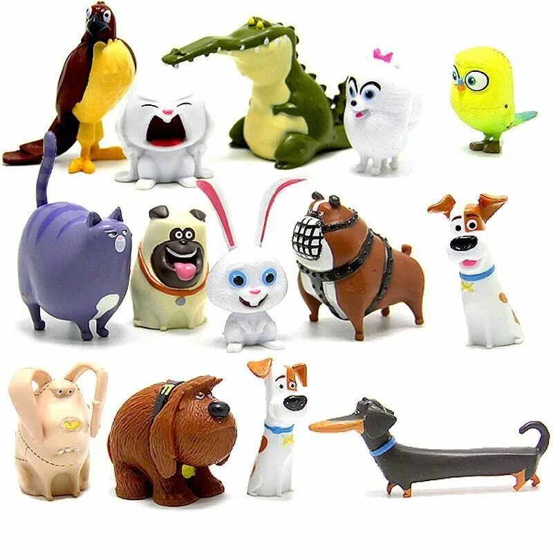Тайная жизнь домашних животных Макса Сноуболла Дюка Аниме фигурки / secret life of pets игрушки для детей 14 шт
