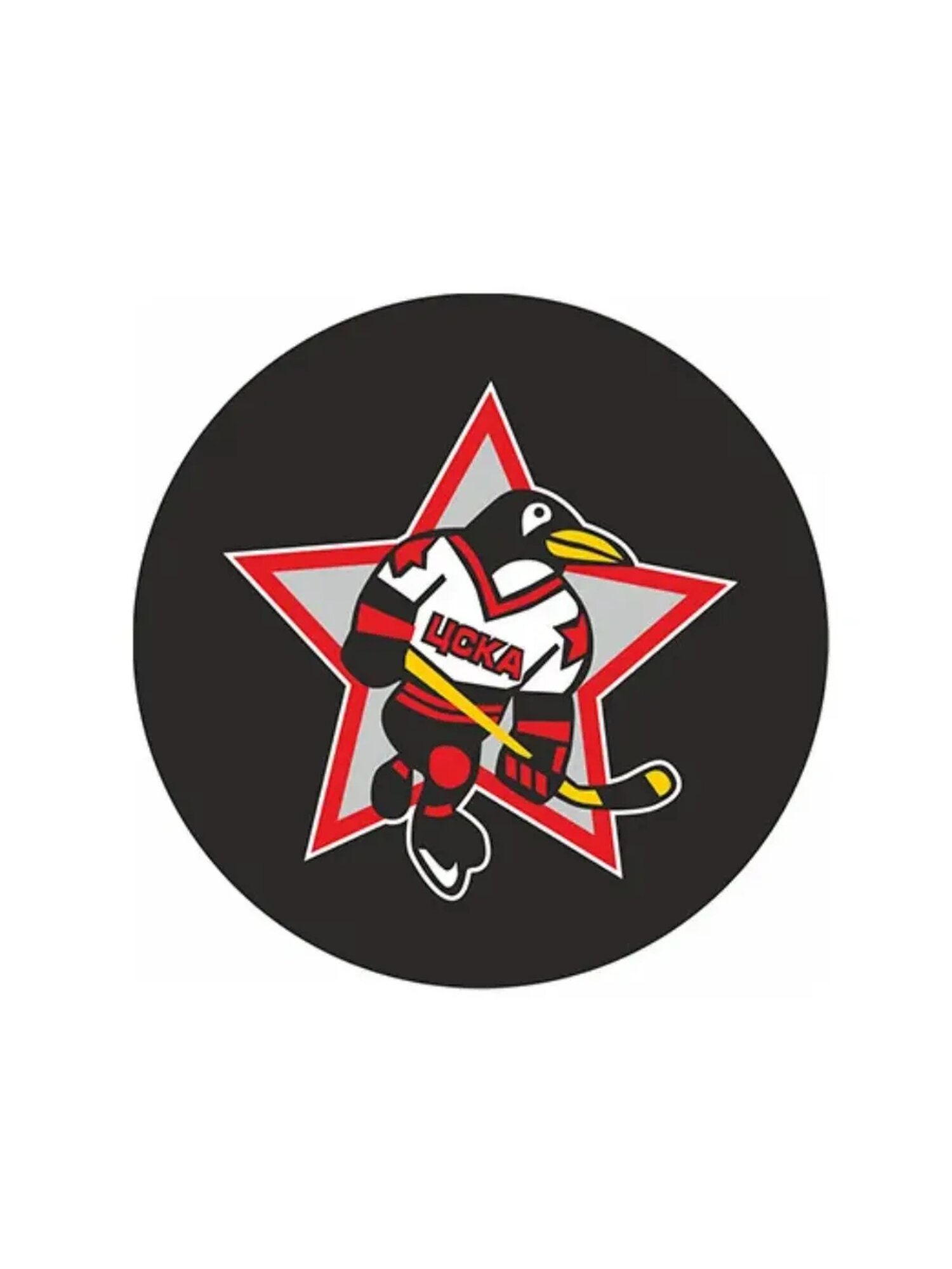 Шайба Sportfanat хоккейная с логотипом 1993 - 1996 Пингвин 1-ст.