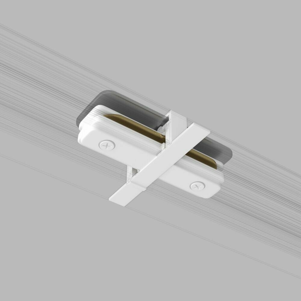 Elektrostandard TRCM-1-I-WH / Коннектор прямой для однофазного встраиваемого шинопровода (белый) Электростандард.