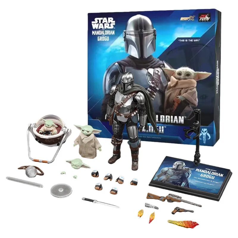 Коллекционные Фигурки ZD Toys В Масштабе 1:10 По Мотивам «Звездных Войн»: Мандалорец, Дарт Вейдер, Люк Скайуокер, Штурмовик