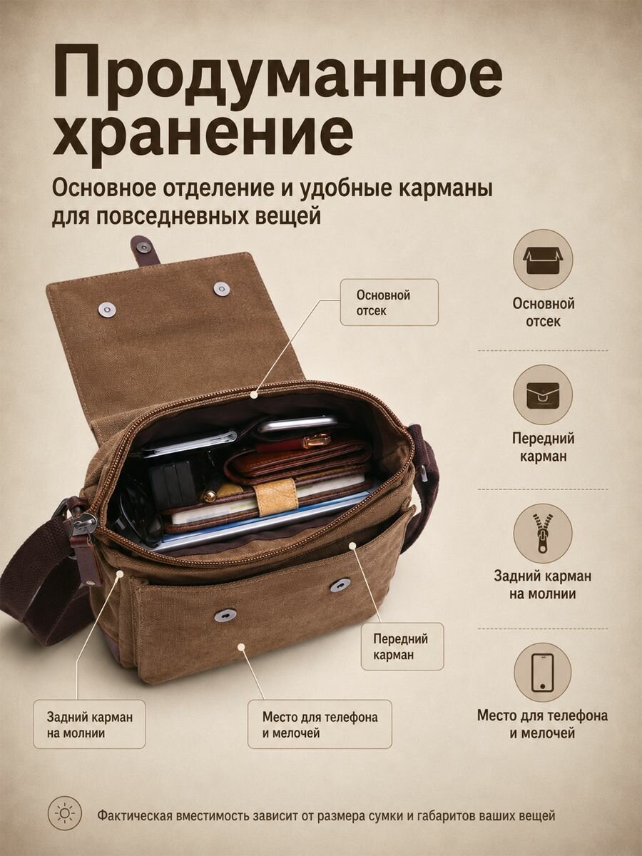 Сумка , темно-синий — фото 1