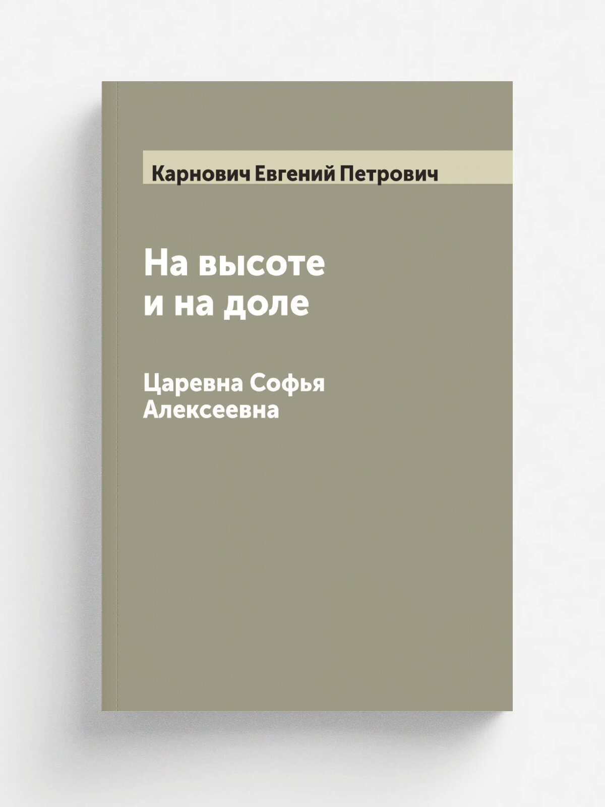 На высоте и на доле. Царевна Софья Алексеевна