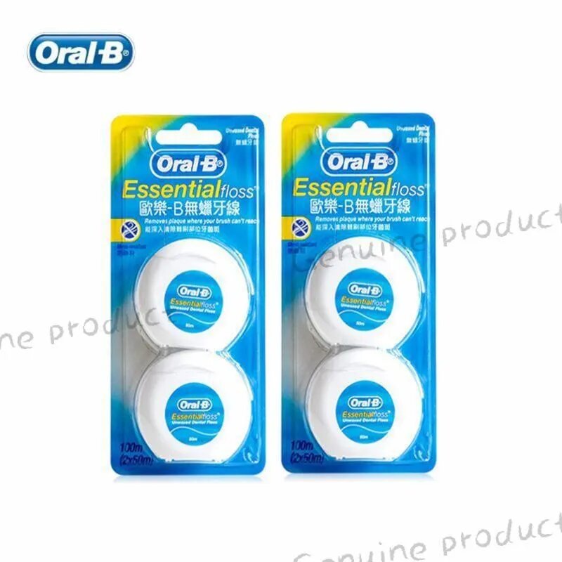 Зубная нить с мятой Oral-B Essential Floss для полости рта 50м,4шт
