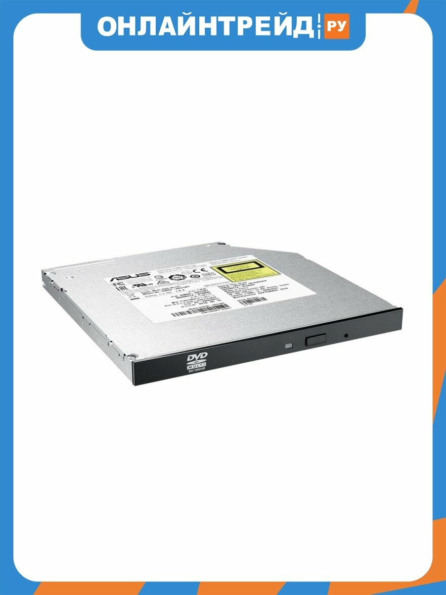 Привод оптический внутренний Asus SDRW-08U1MT/BLK/B/GEN bulk, DVD±RW, internal, slim 9.5mm