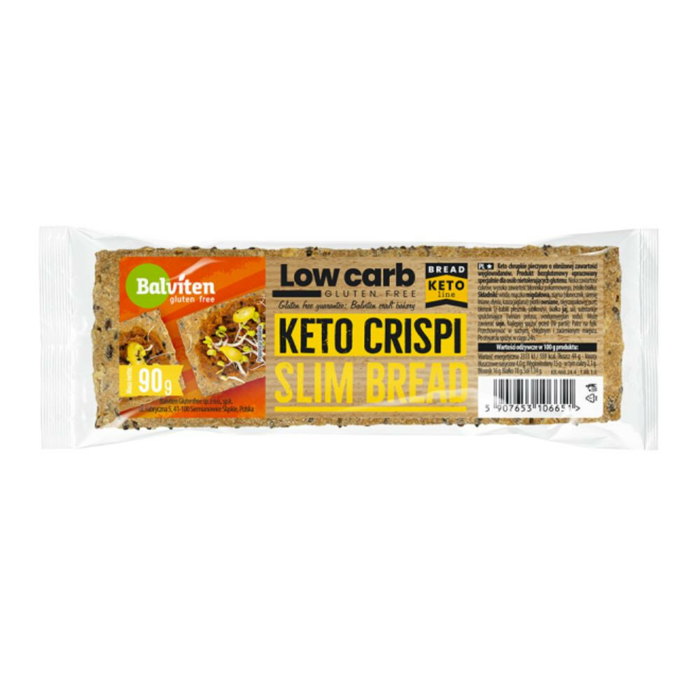 Хлебцы хрустящие Balviten KETO Crispi Slim Bread 5 шт x 90г