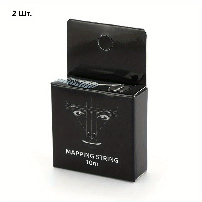 Нить для микроблейдинга Pre-Inked, 10 м, 2 шт, черная