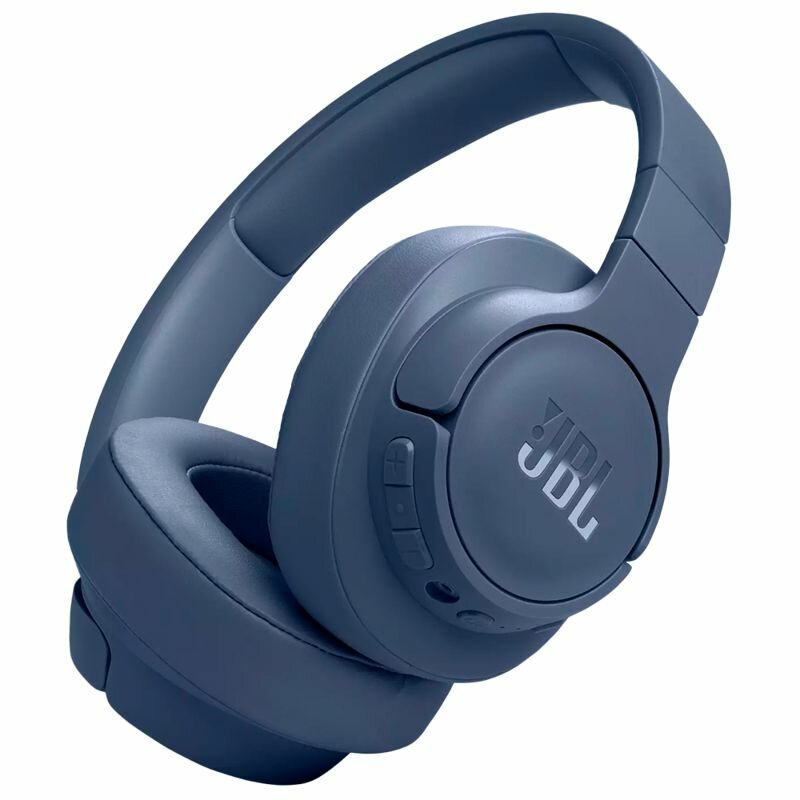 Наушники беспроводные для телефона JBL T770NC, Bluetooth 5.3, провод 1.25 м, 32 Ом, 100 дБ, синие (JBLT770NCBLUCN)