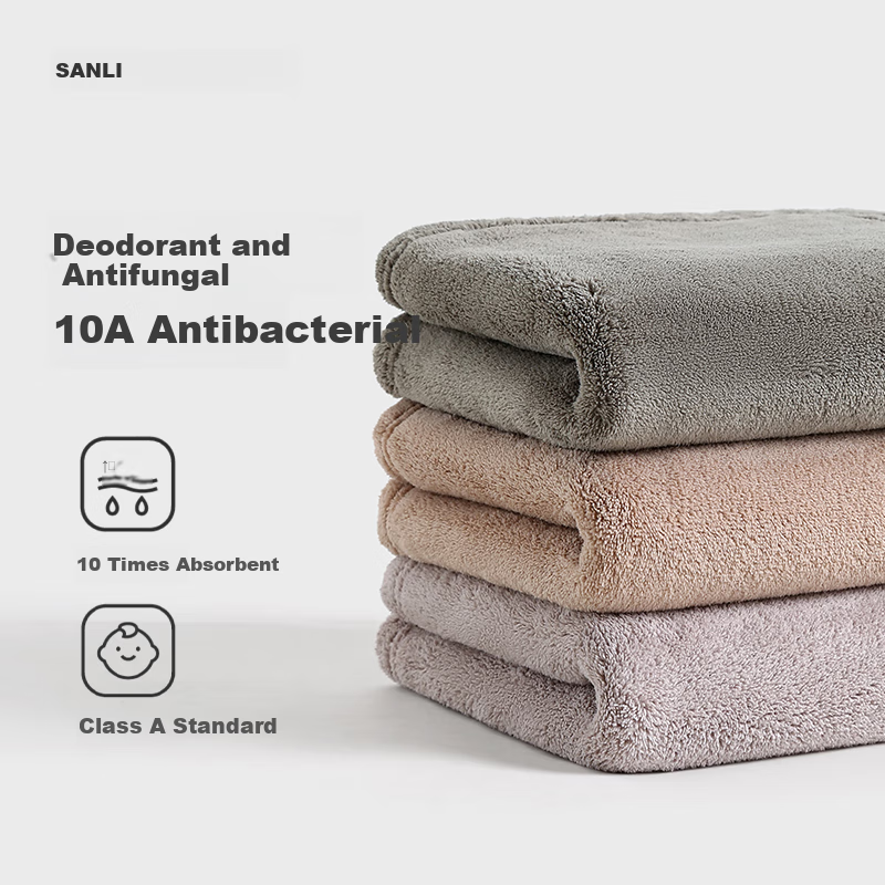 Sanli 10A Антибактериальная гигиеническая махра для ванной без ворса и впитывающая 3 шт комплект Цвет：[10A Антизапах]
