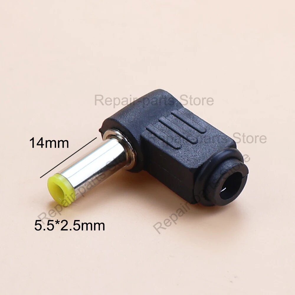 Разъем питания JCD DC угловой 90 градусов 2pcs, 5.5x2.5mm 351
