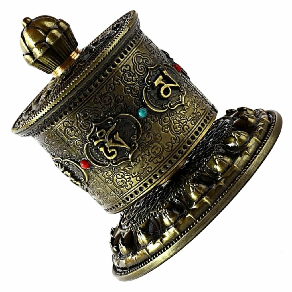 Тибетский молитвенный барабан, Бронза