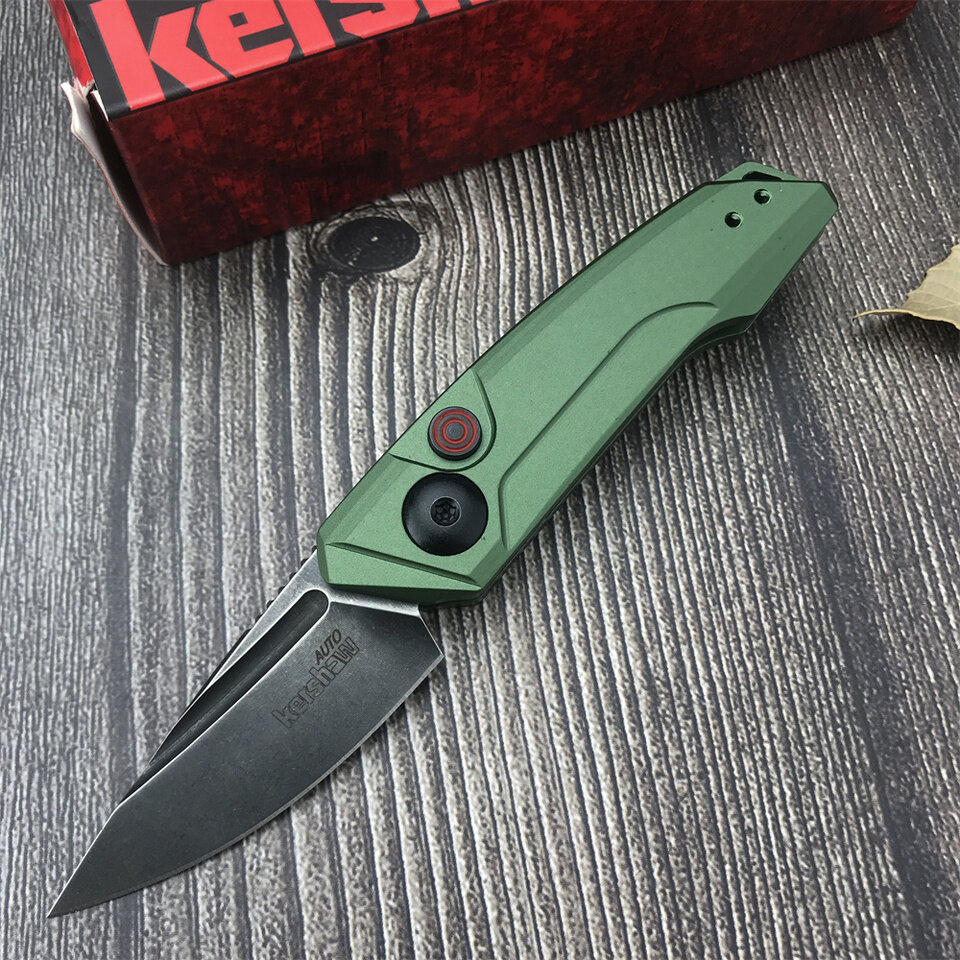 Многофункциональный тактический нож Kershaw 7250 EDC с лезвием Drop Point из стали CPM-154 длиной 1,8 дюйма, рукоятью из анодированного алюминия, автоматический карманный нож для активного отдыха.
