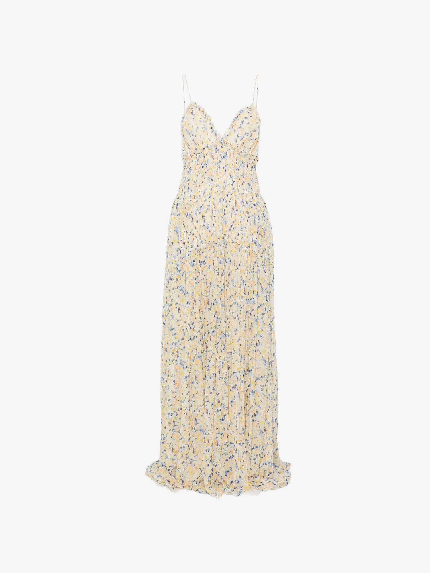 Платье Floral pleated maxi dress