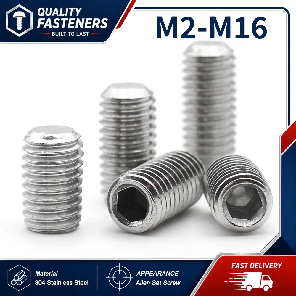Саморезы GUOFEI M12x10mm, нержавеющая сталь DIN916, 10шт