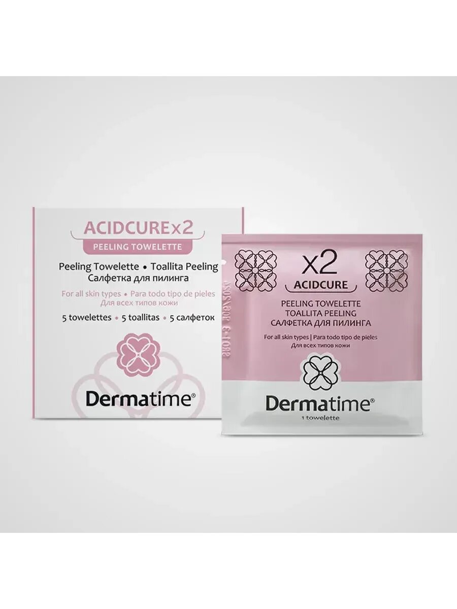 DERMATIME ACIDCURE Peeling Towelette Салфетки 1 шт