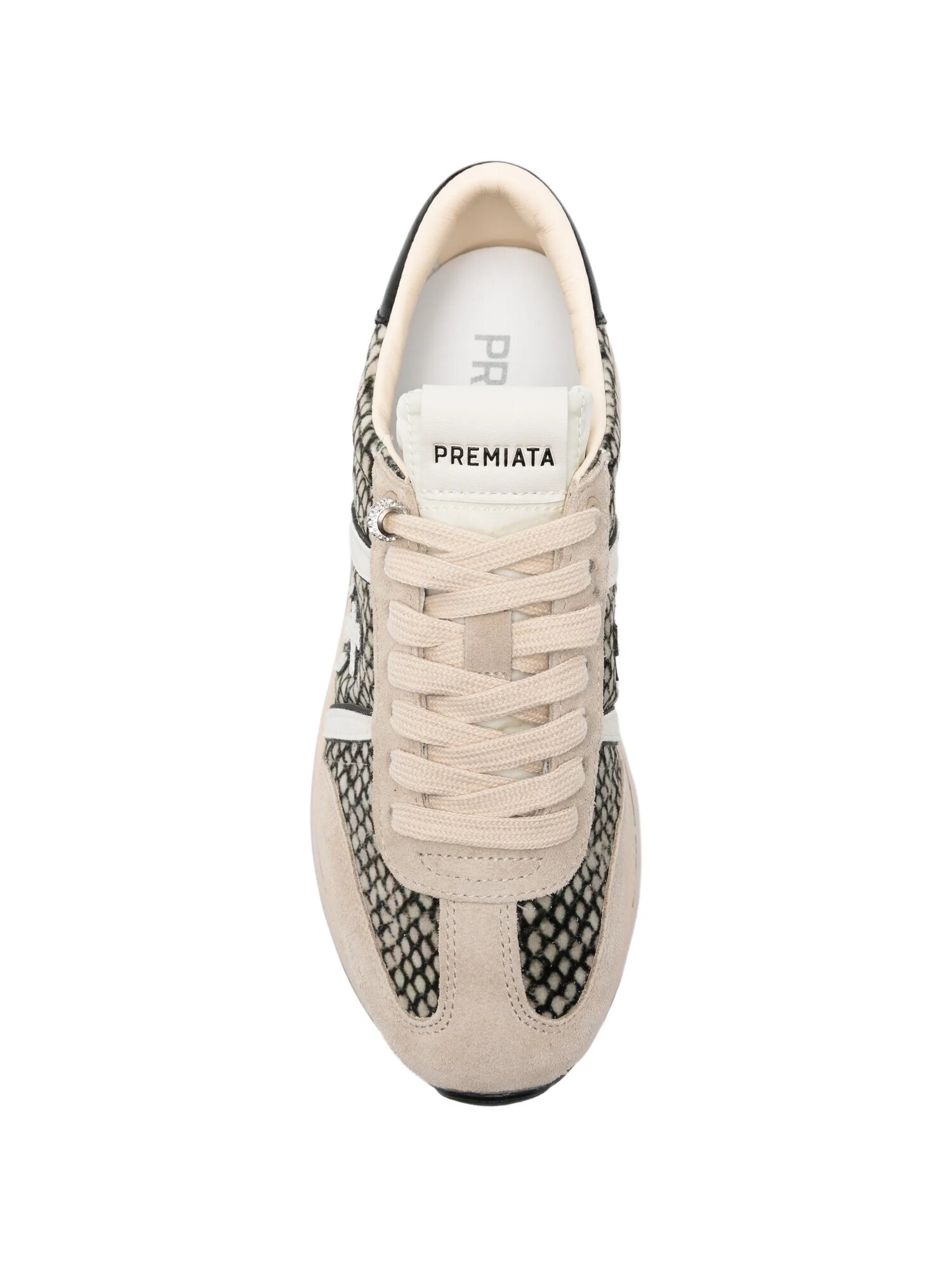 Кроссовки PREMIATA Snakeskin-effect sneakers, размер 39 — фото 1
