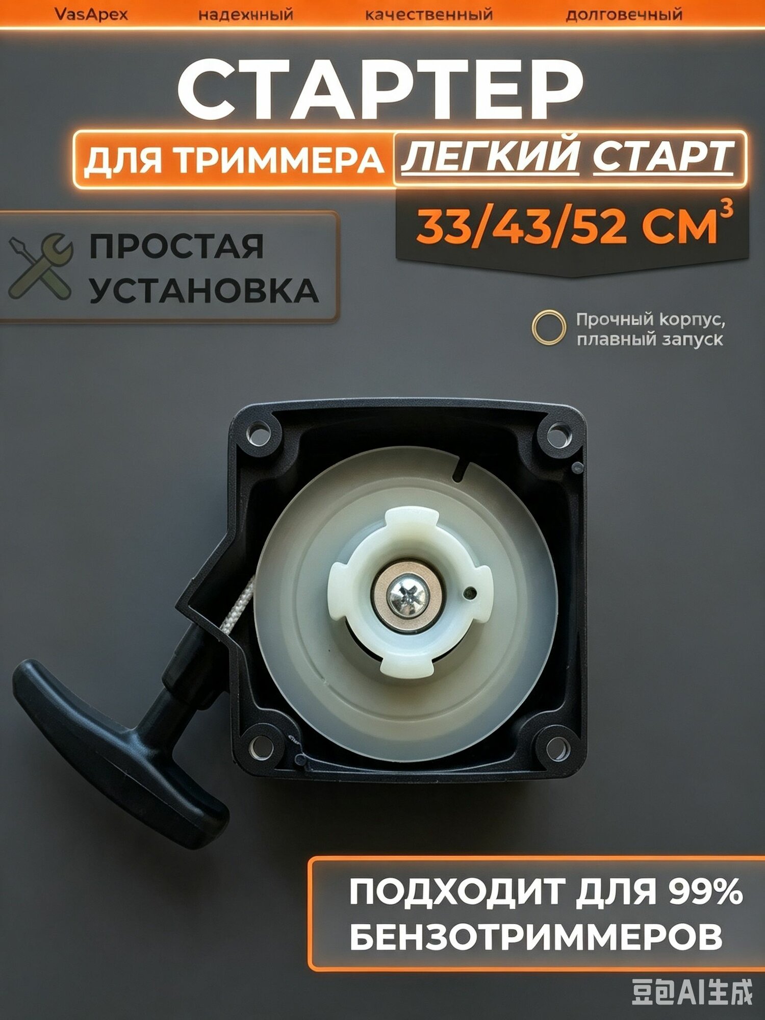 Стартер для бензокосы штиль, триммера 33-52 см3, легкий старт