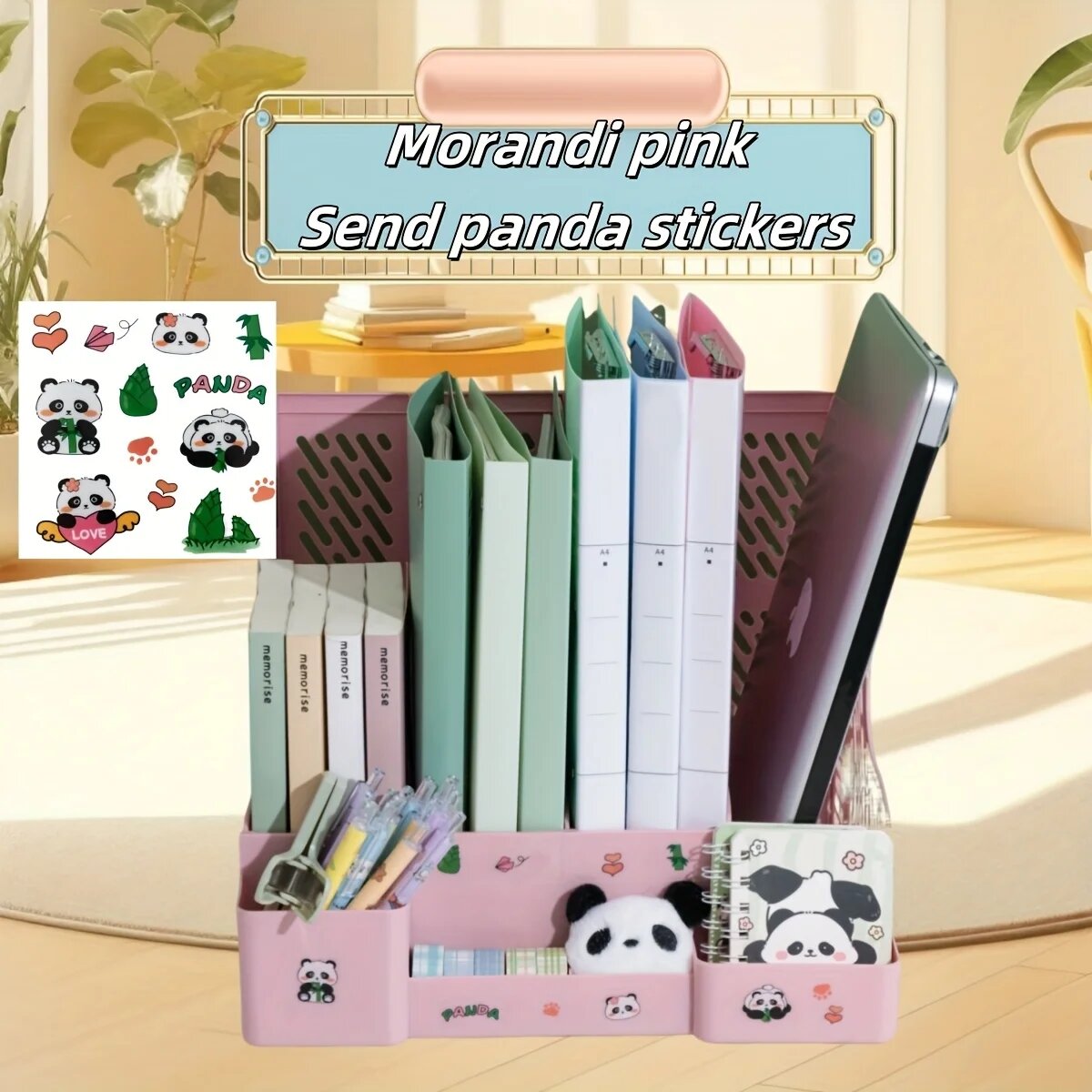 Настольный органайзер для книг и папок A4 Pink