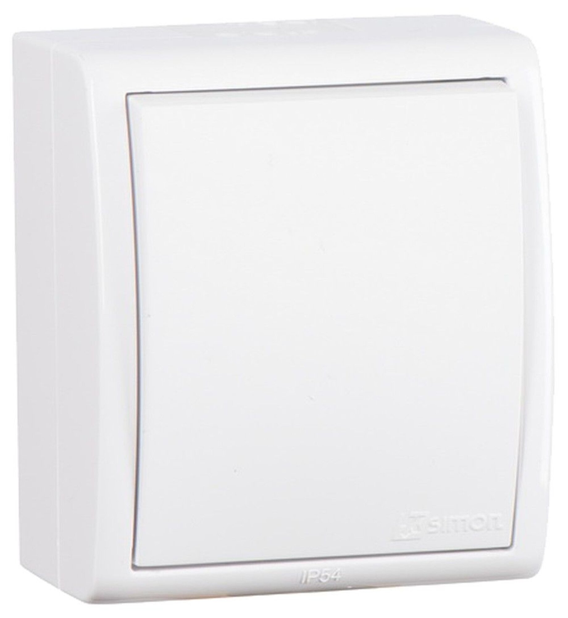 Выключатель 1-клавишный с подсветкой наружный, IP54 белый Simon 15 Aqua 1594104-030