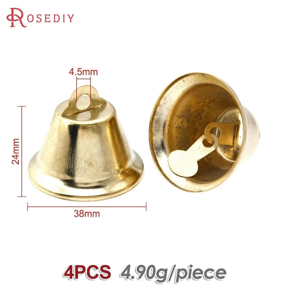 Железные колокольчики-подвески золотого цвета 55940-Gold Color
