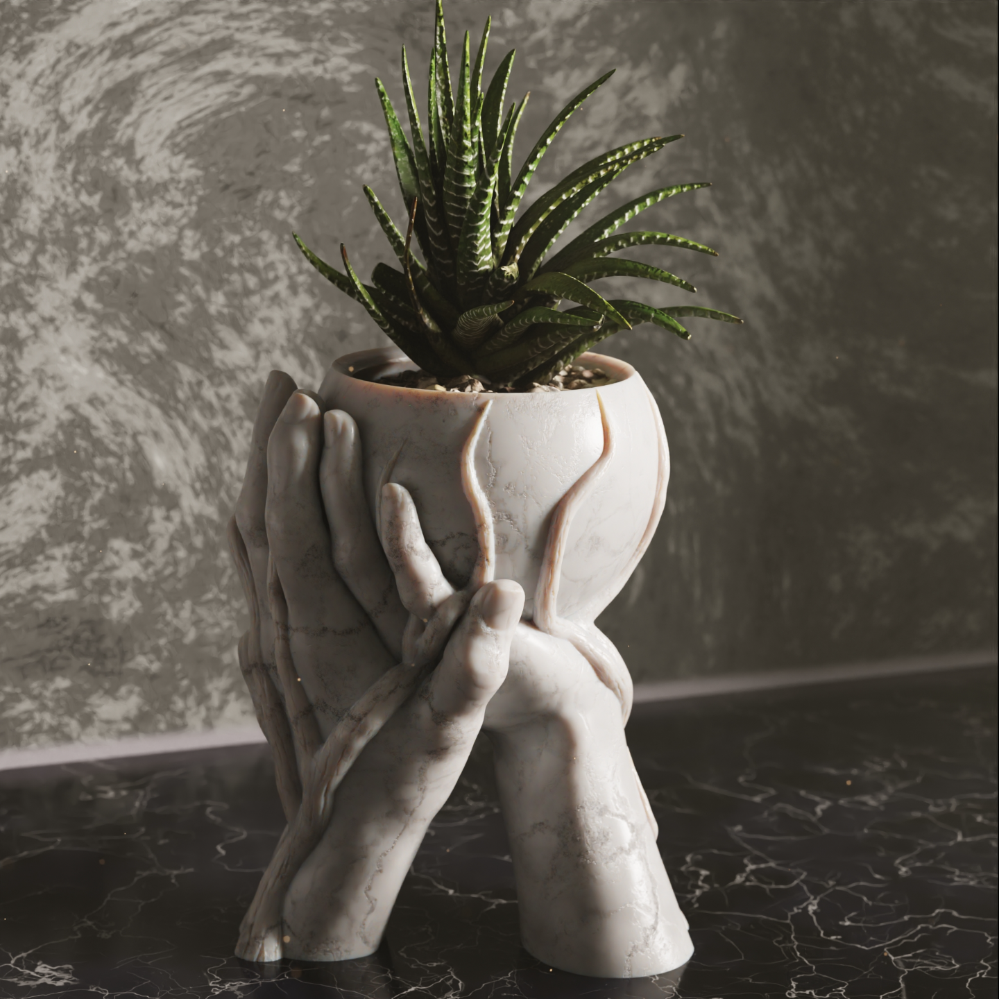 Ваза декоративная дизайнерская, 3D-печать, 3DOPRU арт. VASE-MW-441654