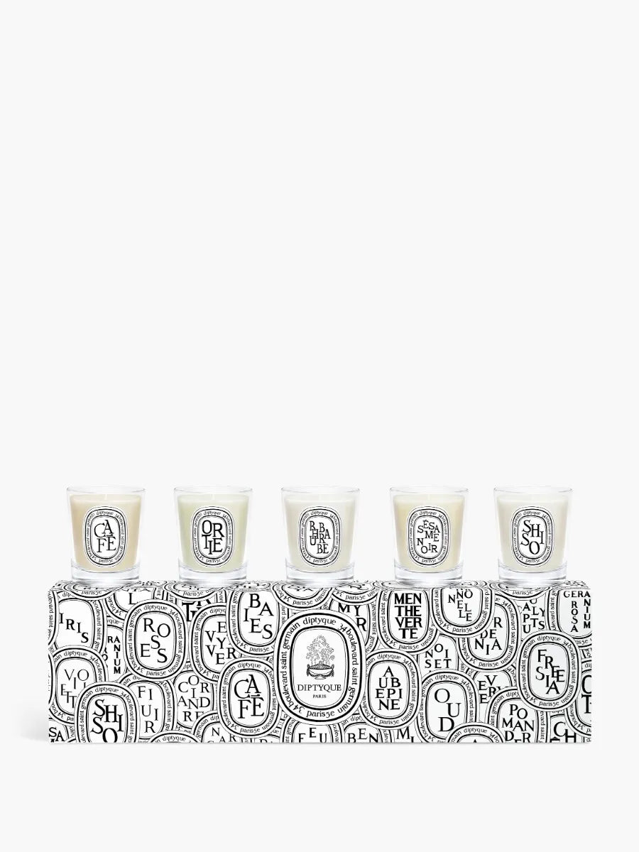 Свеча ароматическая набор Diptyque 5 MINIATURE CANDLES SET 5 x 35г