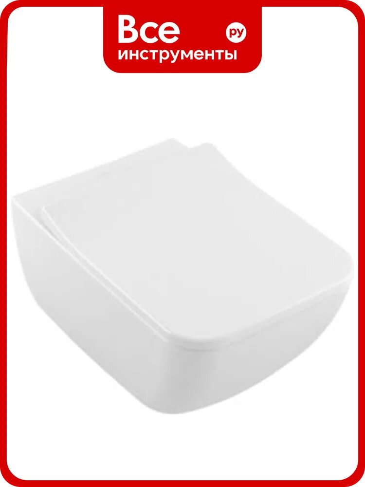 Подвесной унитаз Villeroy & Boch Venticello шгв 375x560x330 цвет-альпийский белый 4611R001