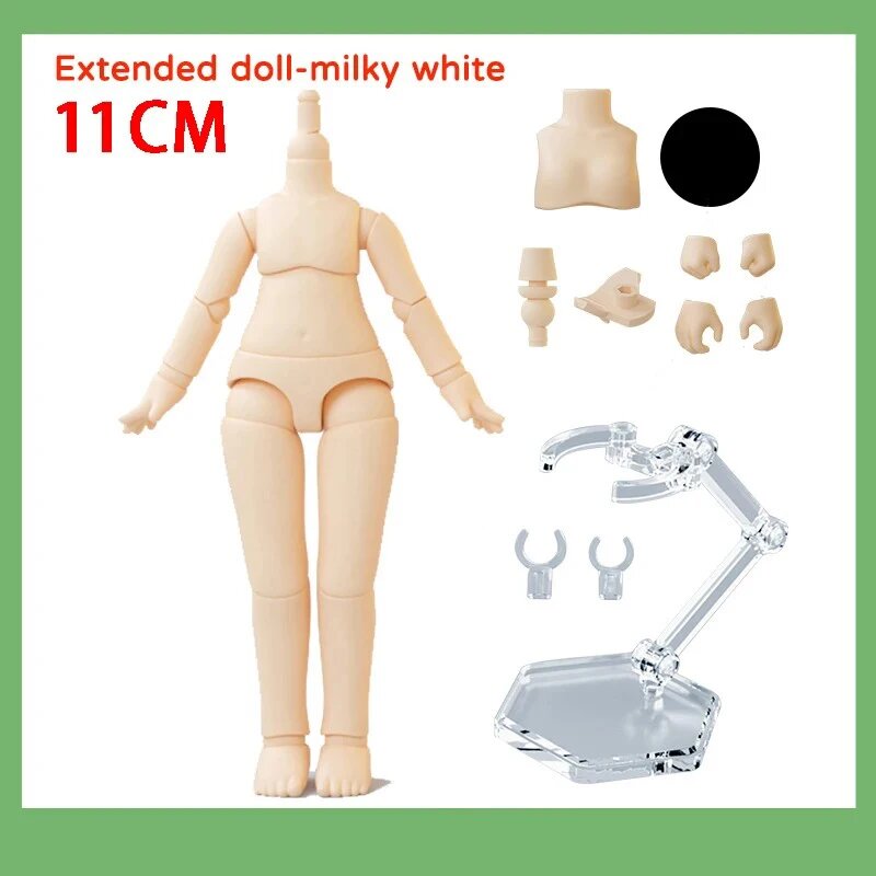 Кукла Ob11 13см, milky white, пластик