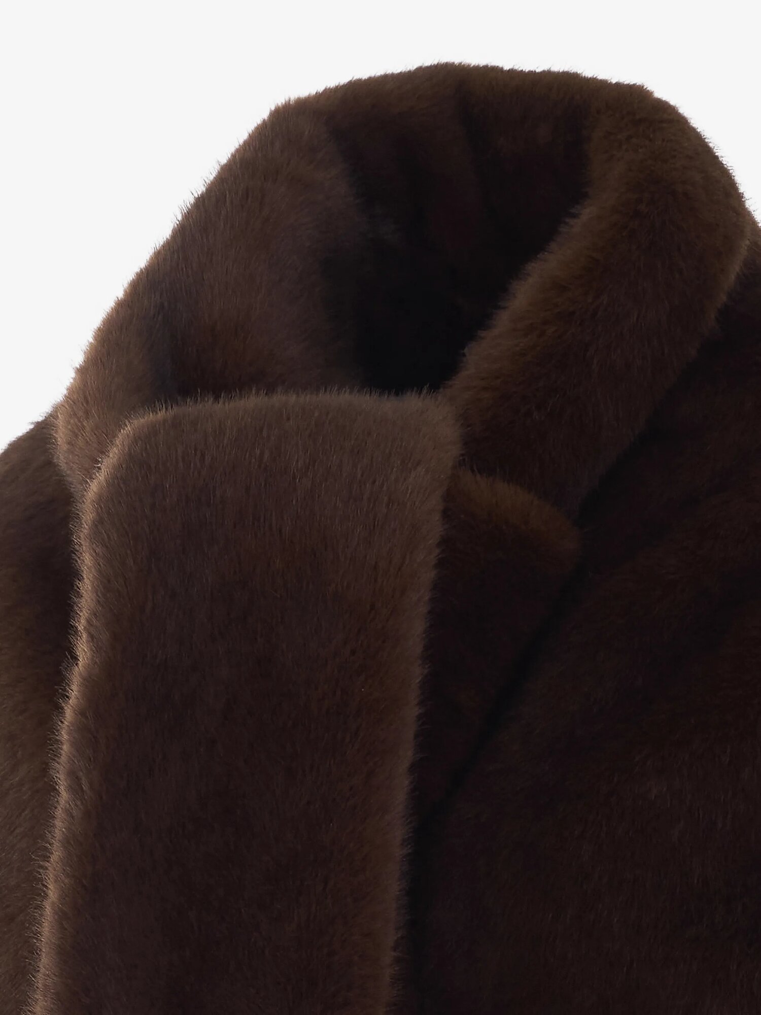 Куртка Valentini 1972 Faux-fur funnel-neck jacket, размер 44, коричневый — фото 1