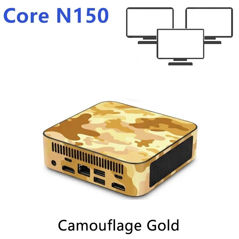 Камуфляжный мини-ПК Intel N150 16ГБ+2ТБ 16GB 2048GB, N150-CGo