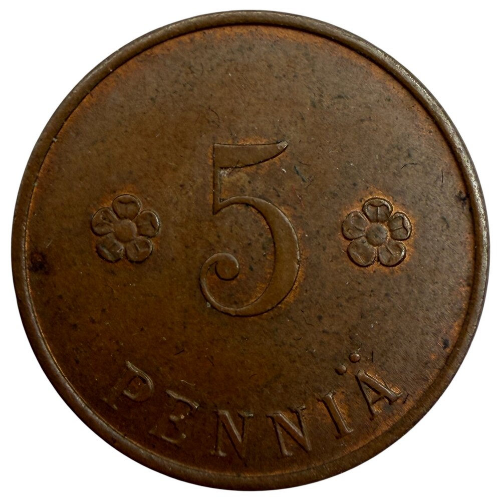 Финляндия 5 пенни 1918 г. (Гражданская война)