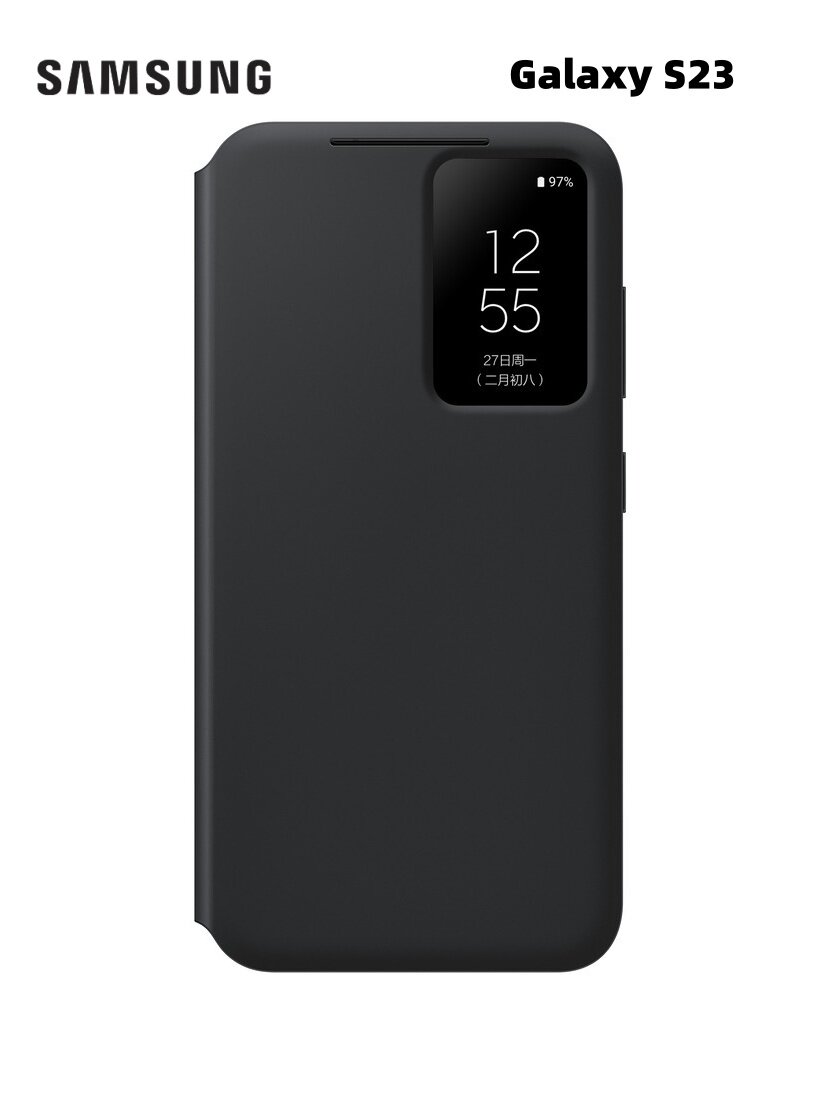 Оригинальный чехол-книжка Samsung Smart View Wallet Case для Galaxy S23, чёрный, арт. EF-ZS911CBEGCN