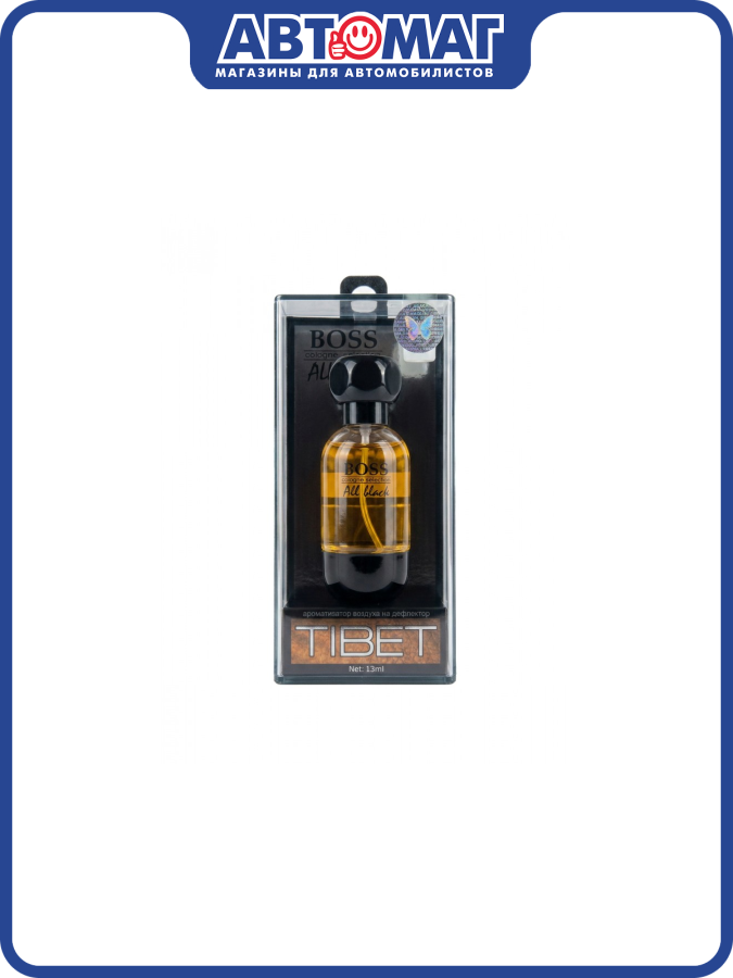 ABV-158(20/80) Ароматизатор на дефлектор "BOSS All Black" TIBET(13мл), ABV-158
