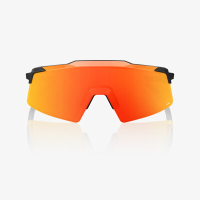 Очки спортивные 100% Aerocraft Soft Tact Black / HIPER Red Multilayer Mirror