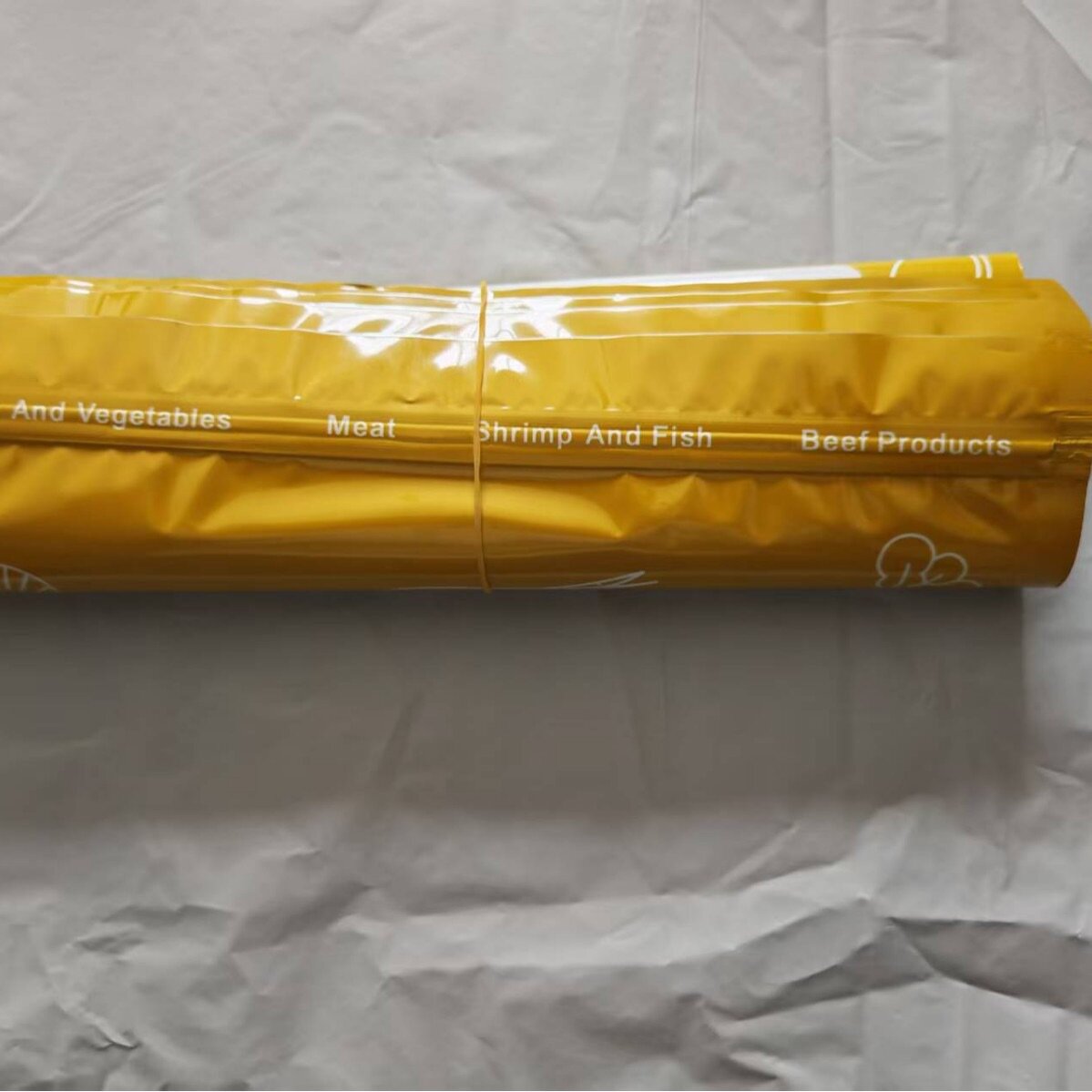 Пищевой алюминиевый пакет с молнией 10 шт желтый большой 27x30.5 см для холодильника морозильника