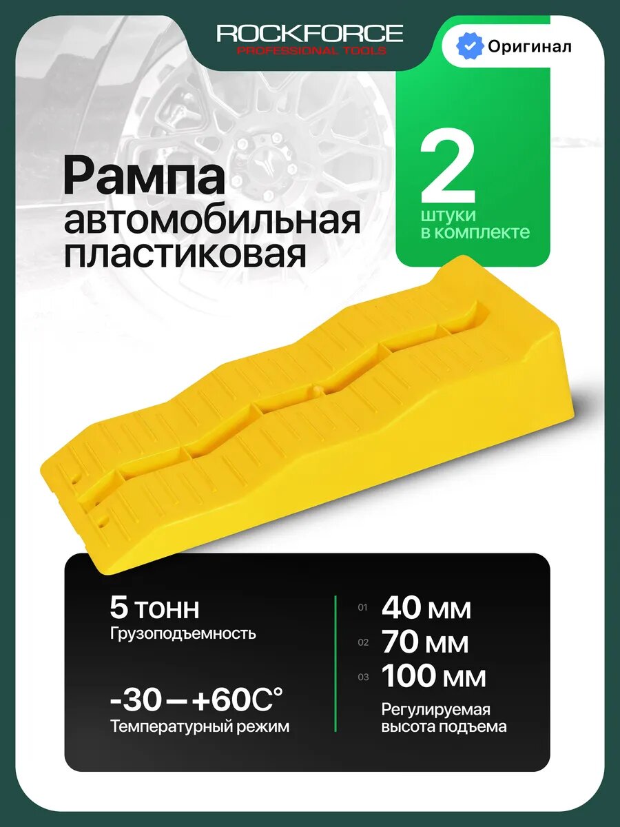 Рампа автомобильная пластиковая 5 тонн, 2 шт.