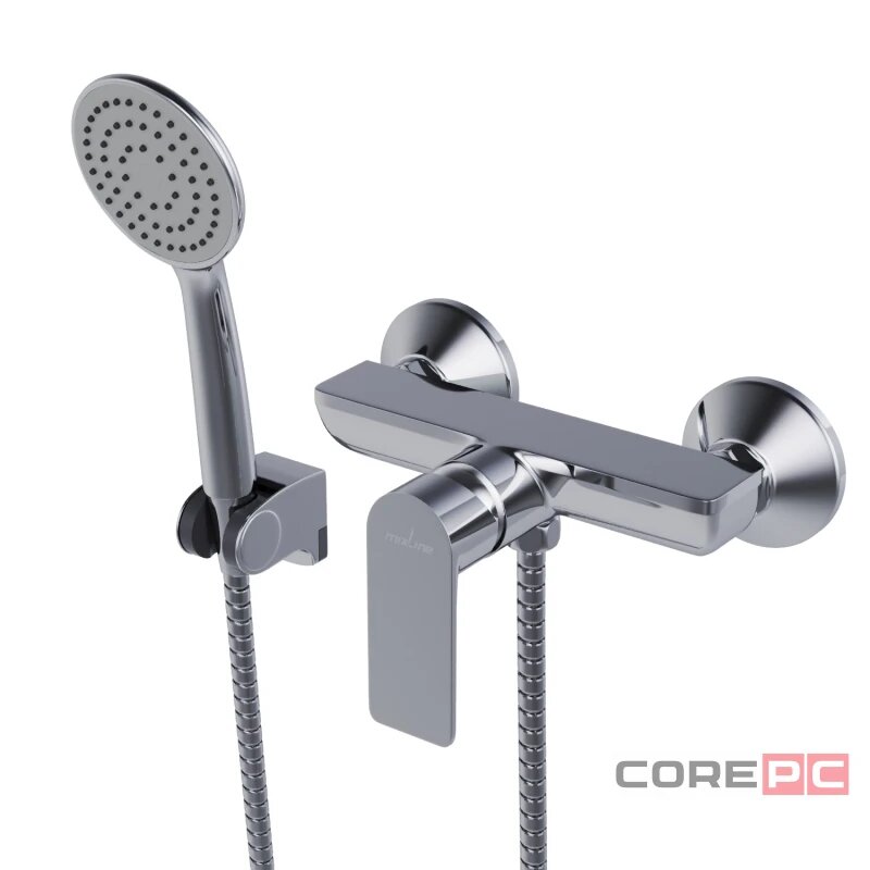 Смеситель для душа MIXLINE МЛ26-07/ML26-07, рычажное управление, цвет хром