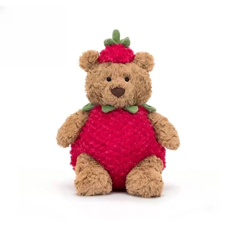 Плюшевая игрушка Jellycat Strawberry Bear 26 см мишка клубника
